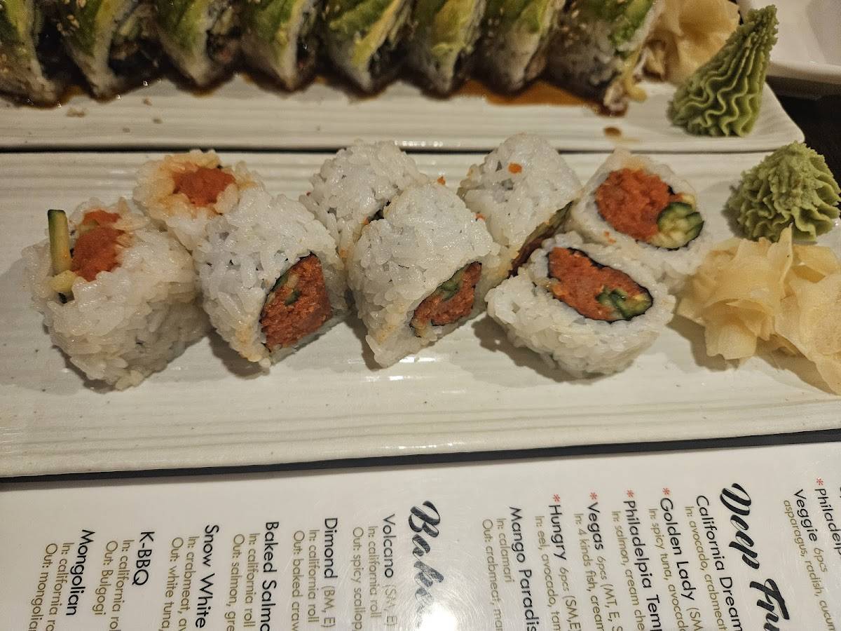 Menu at MISO Japanese sushi & bar, Anchorage