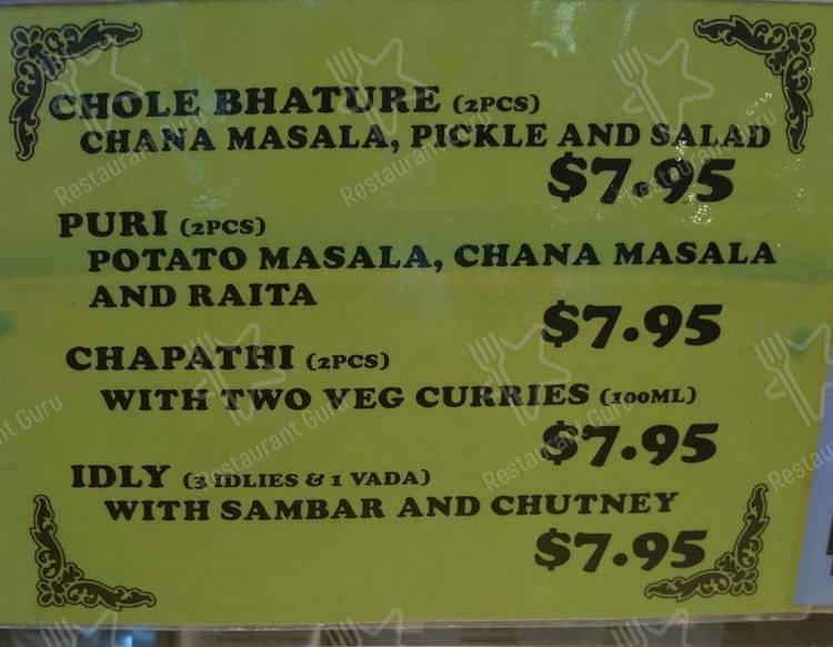 Menu at MKS Spices'n Things fast food, Dandenong