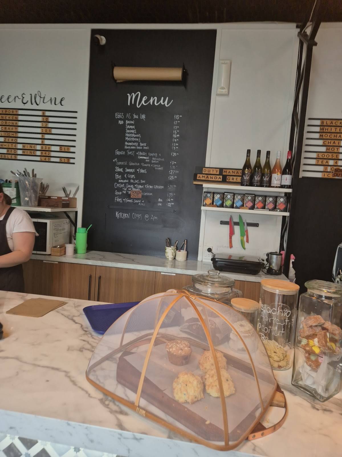Menu at MOOMAA Cafe • Design Store, New Zealand
