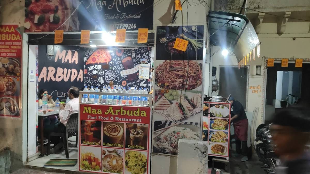 Menu at Maa Arbuda, Udaipur