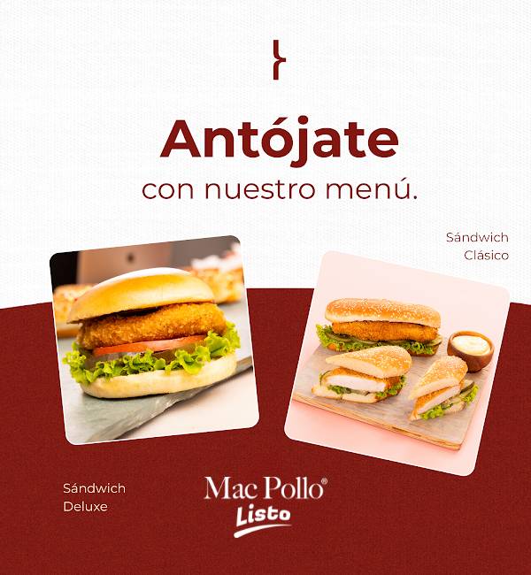 Carta del restaurante Mac Pollo Listo Bella Suiza, Bogotá, Ac 127 #7B 18