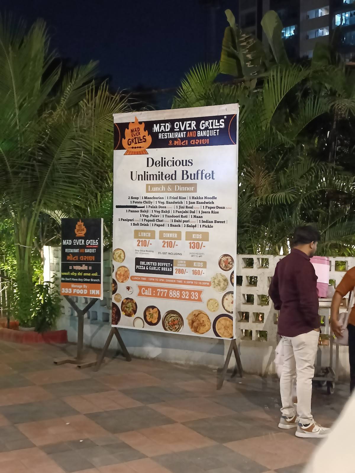 Menu at Mad Over Grills, Surat, Raj Mandir Farm