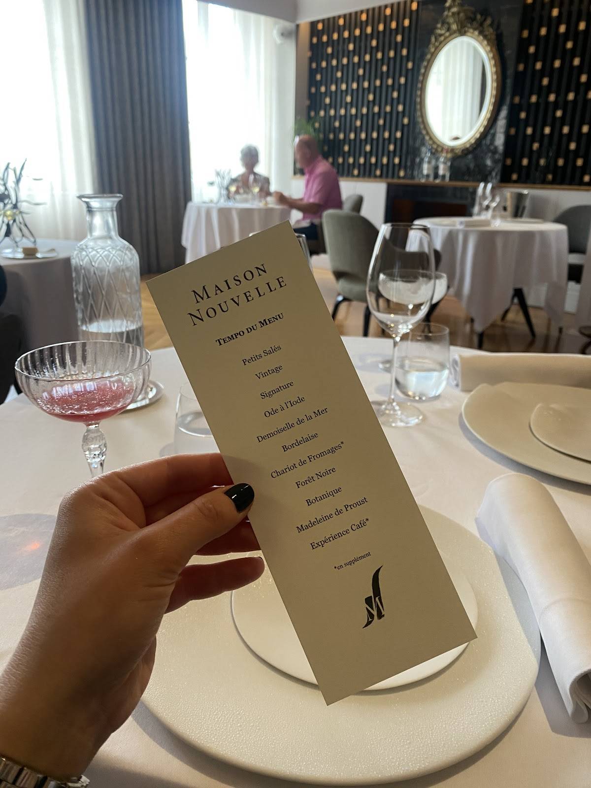 Menu au Maison Nouvelle restaurant, Bordeaux