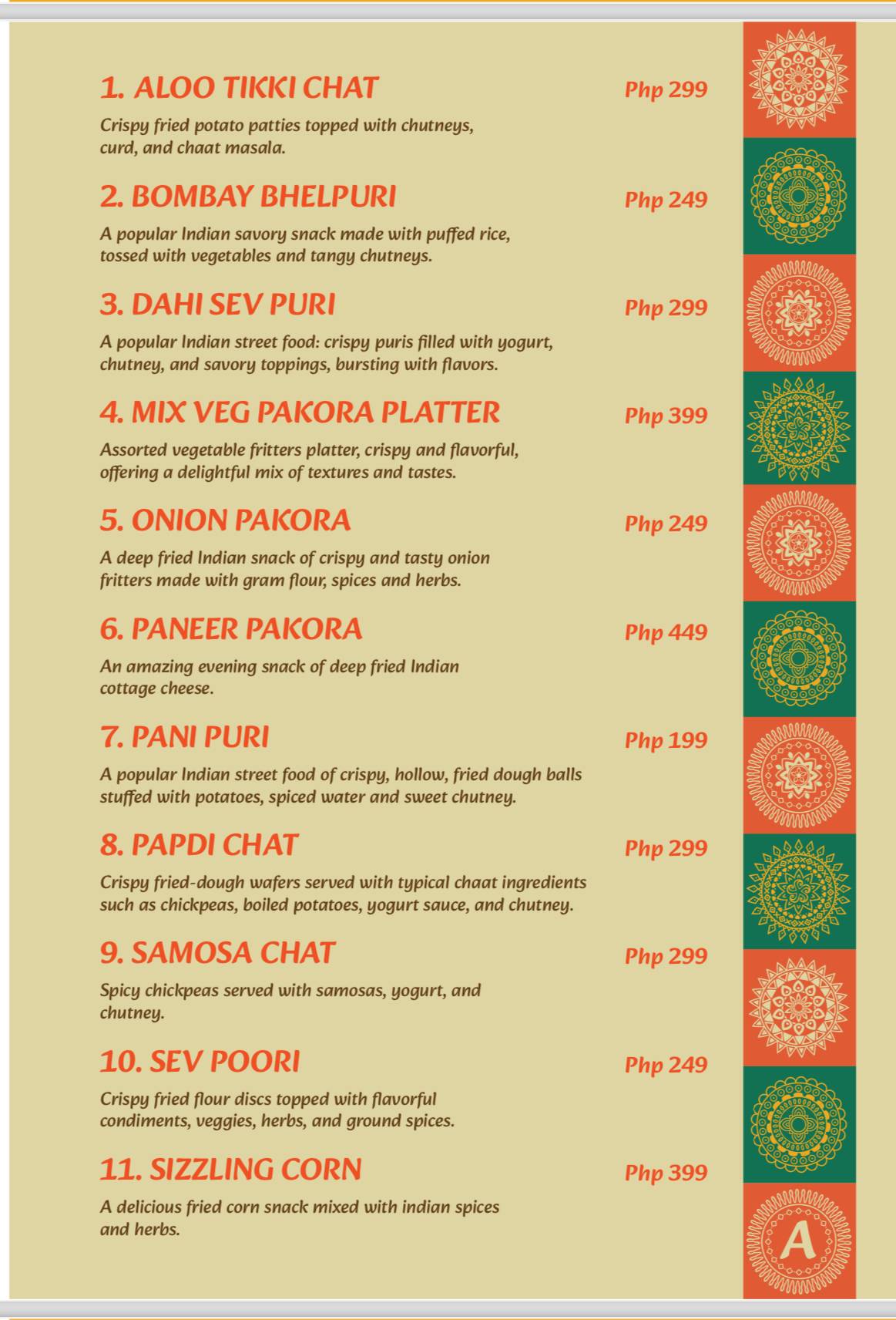 Menu at Desi Palace- Makati restaurant, Makati
