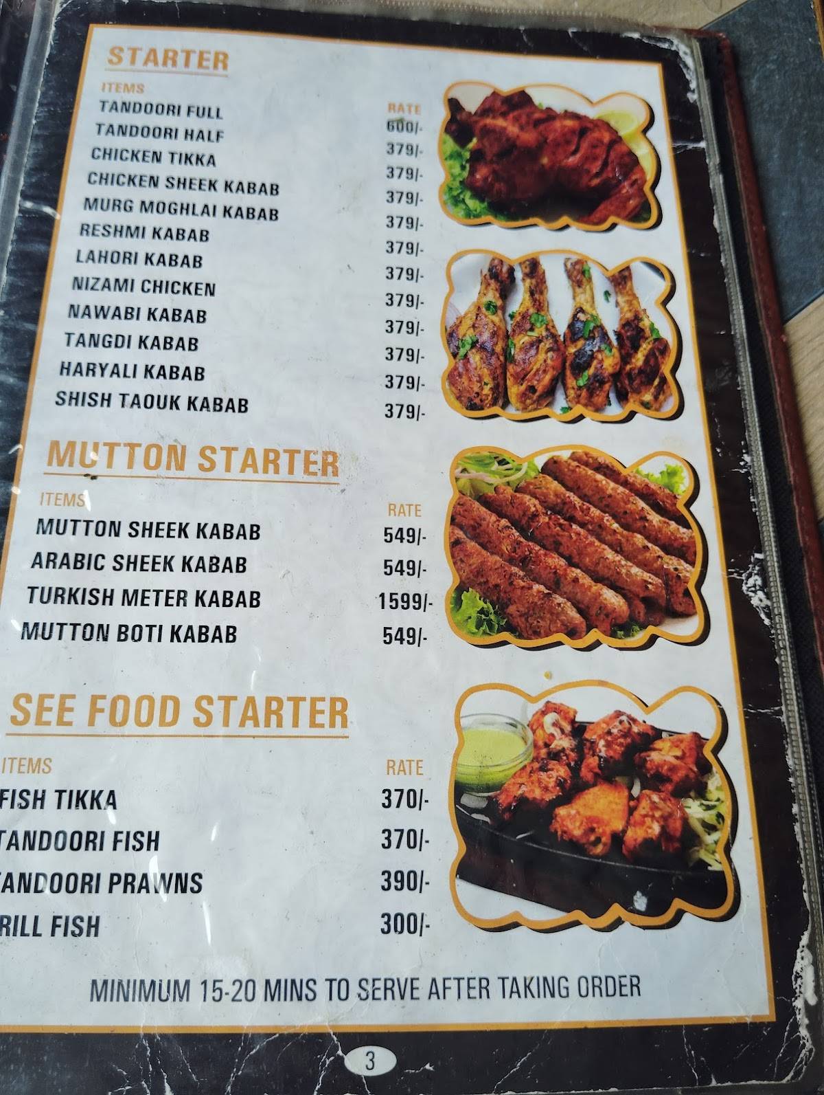 Menu at Mandi House Arabian Restaurant, Hyderabad, 249a