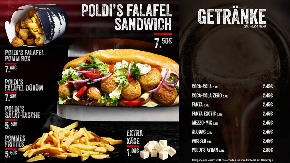 Menu at Mangal Döner X Lukas Podolski restaurant, Stuttgart