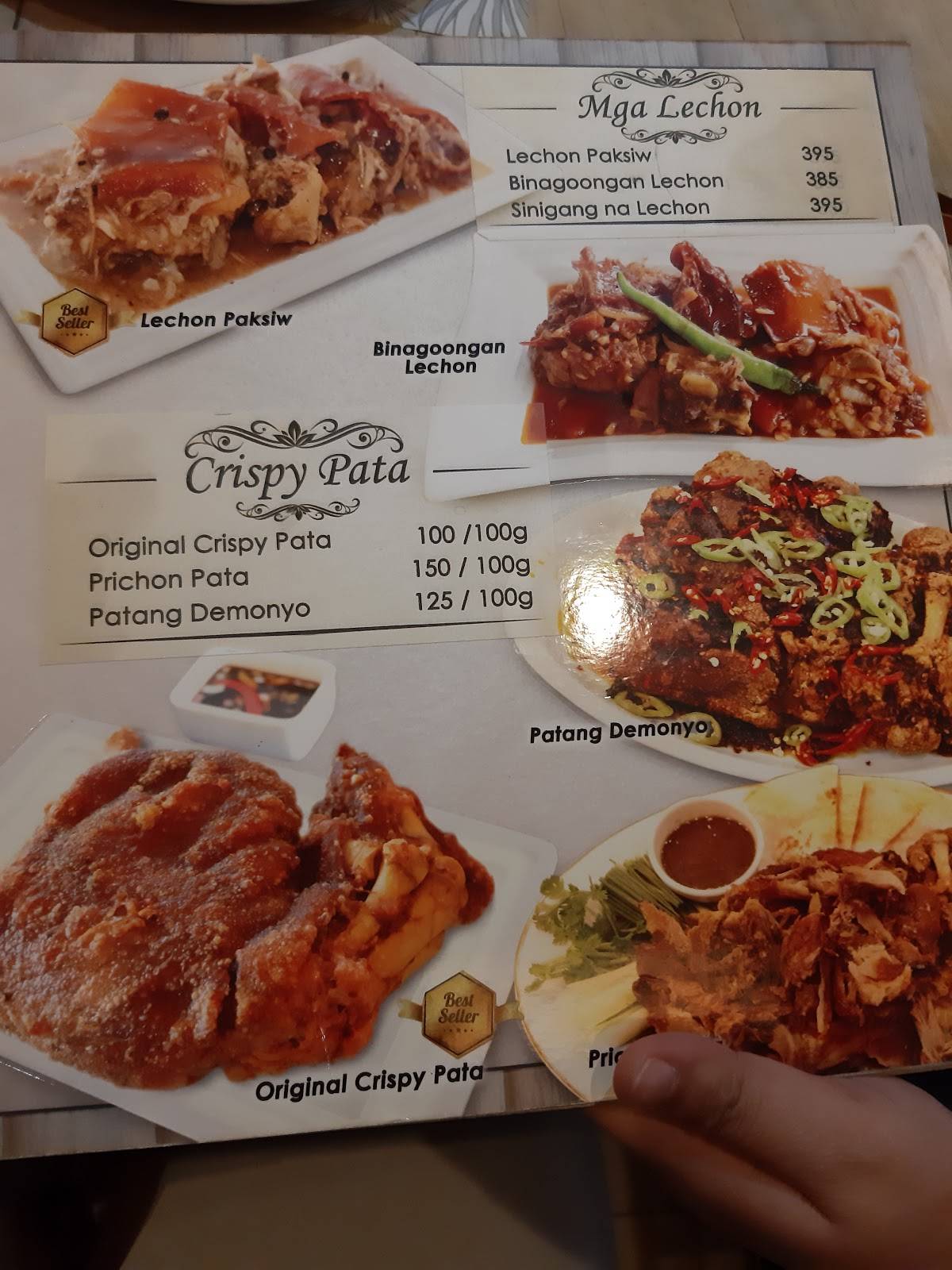 Menu at Mangan restaurant, Quezon City, Ortigas Ave