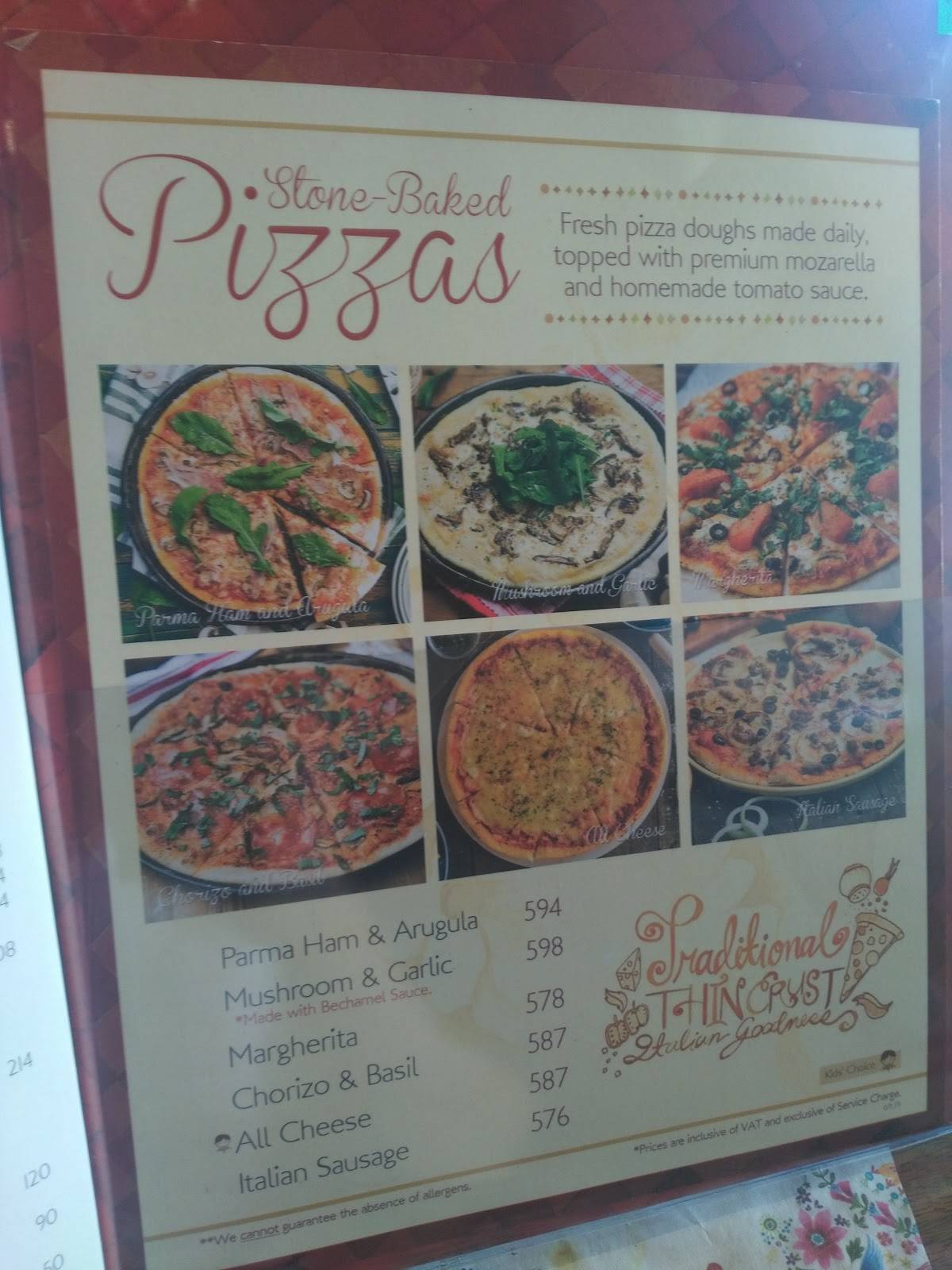 Menu at Mary Grace Cafe - SM City San Lazaro, Manila
