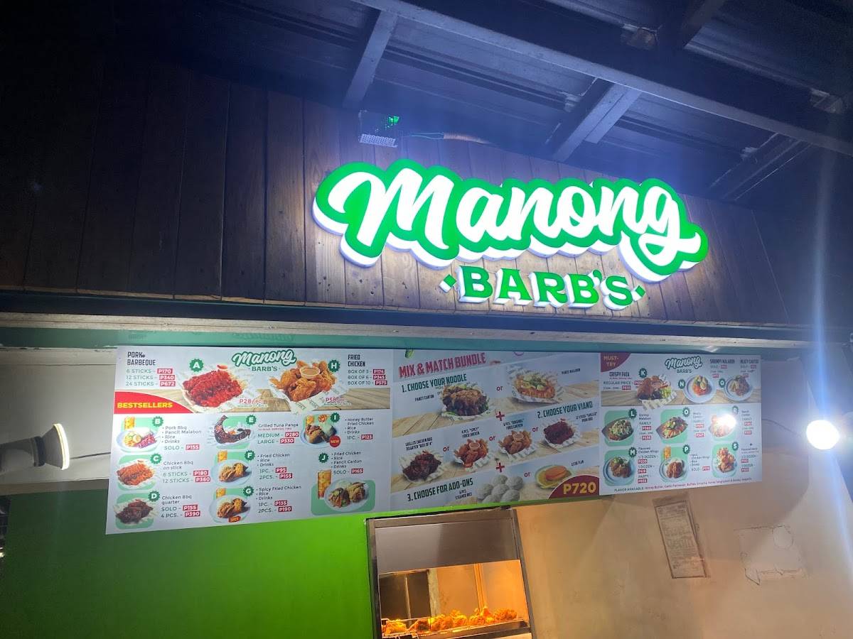 Menu at Manong Barb's - General Trias Branch, General Trias