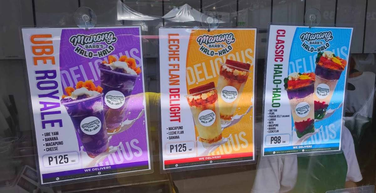 Menu at Manong Barb's - General Trias Branch, General Trias