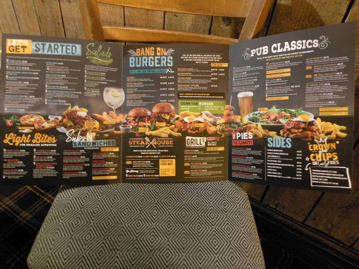 Menu at Manor Farm pub & bar, Swindon, Haydon Wick