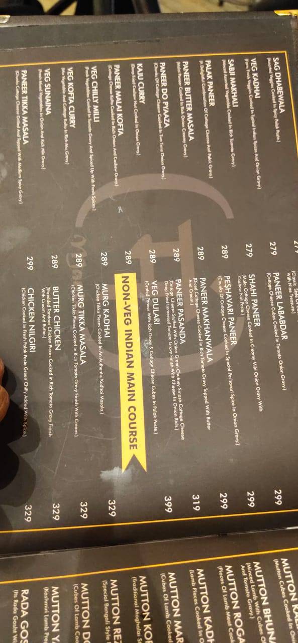 Menu at Mantra Fine Dine Restaurant & Bar, Nashik
