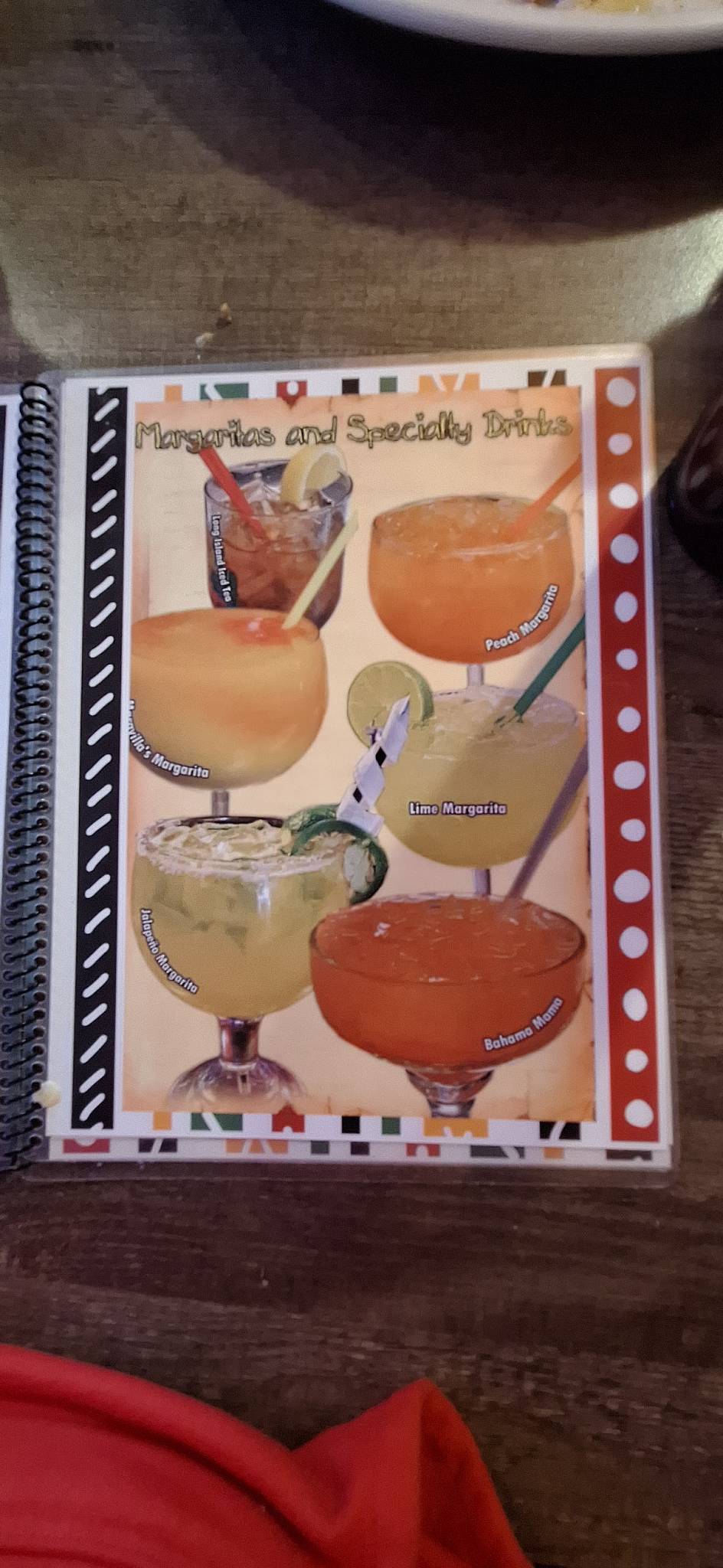 Menu at Maravilla's Mexican Grill restaurant, Adamsville