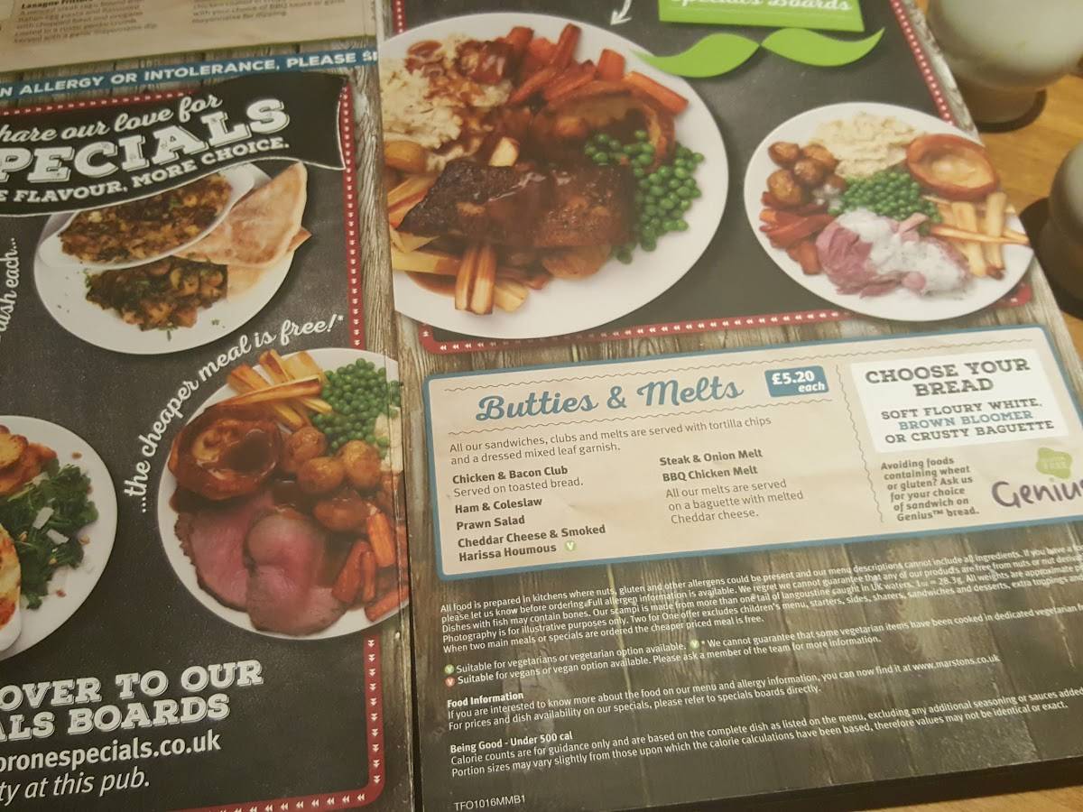 Menu at March Hare pub & bar, Bishop Auckland