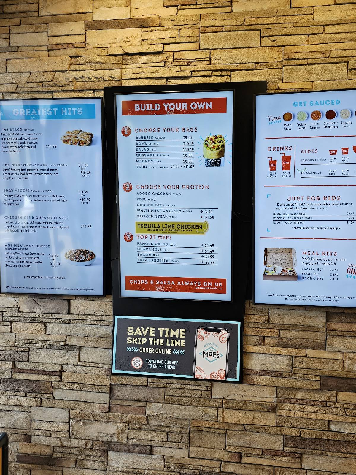 Menu at Moe's Southwest Grill restaurant, Marietta, 280 Cobb Pkwy SE ...