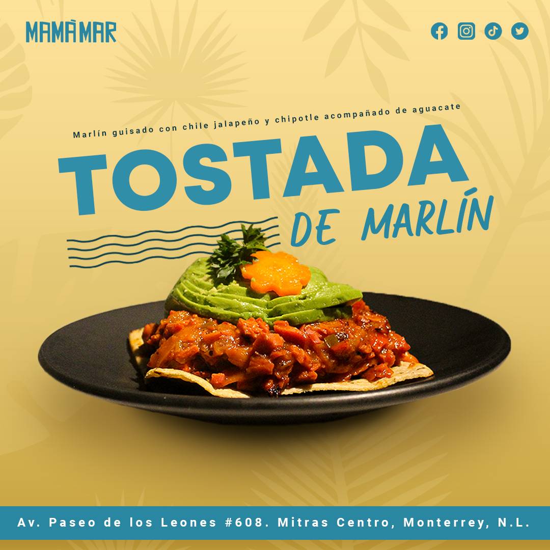 Carta del restaurante Mariscos Mamá Mar, Monterrey