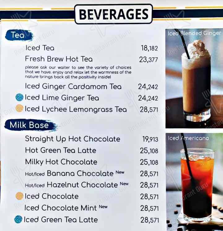 Menu at Marka Coffee & Kitchen cafe, Bandung, Talaga Bodas St No.32