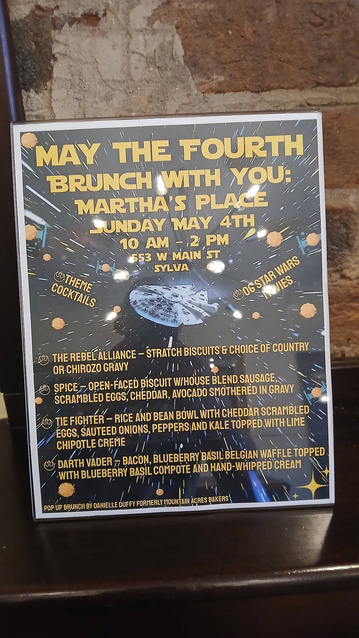 Menu at Martha's Place 553 pub & bar, Sylva