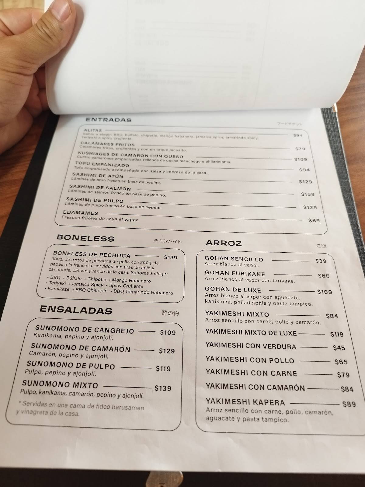 Menu at Matsuri restaurant, Ciudad Juarez, Blvd. Manuel Gómez Morín ...