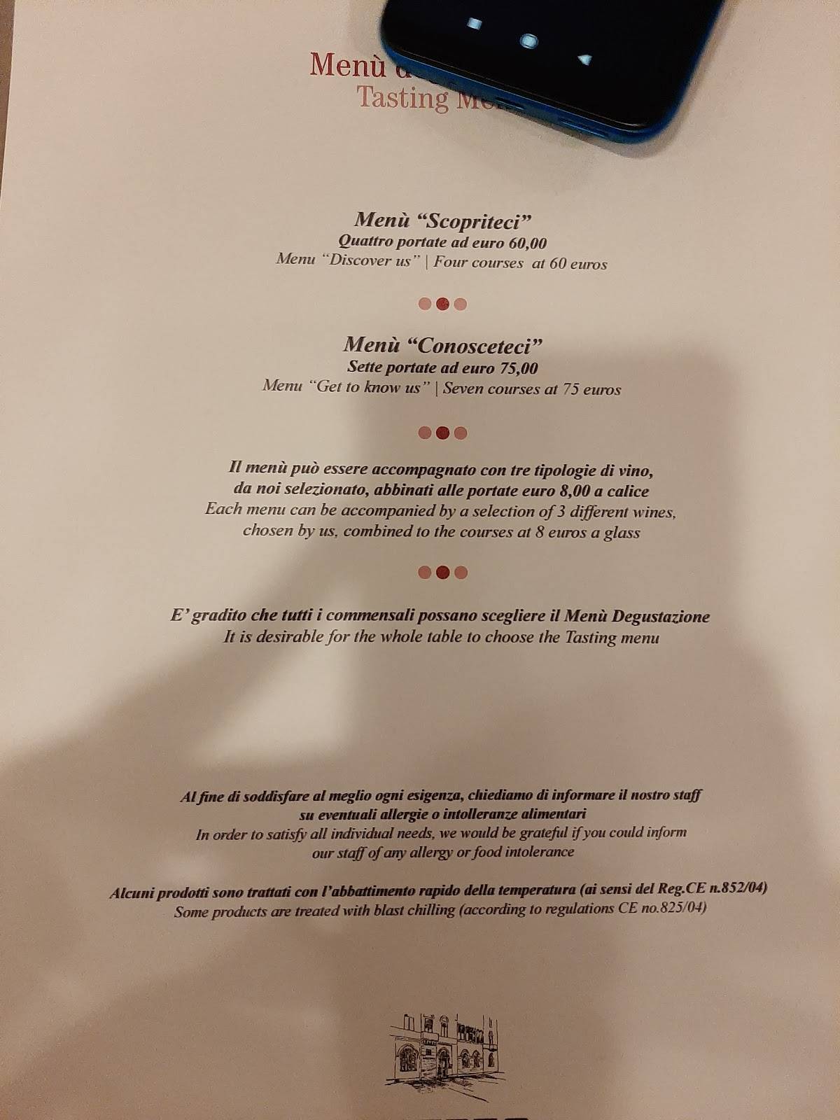 Menu at Matteo caffè e cucina restaurant, Biella