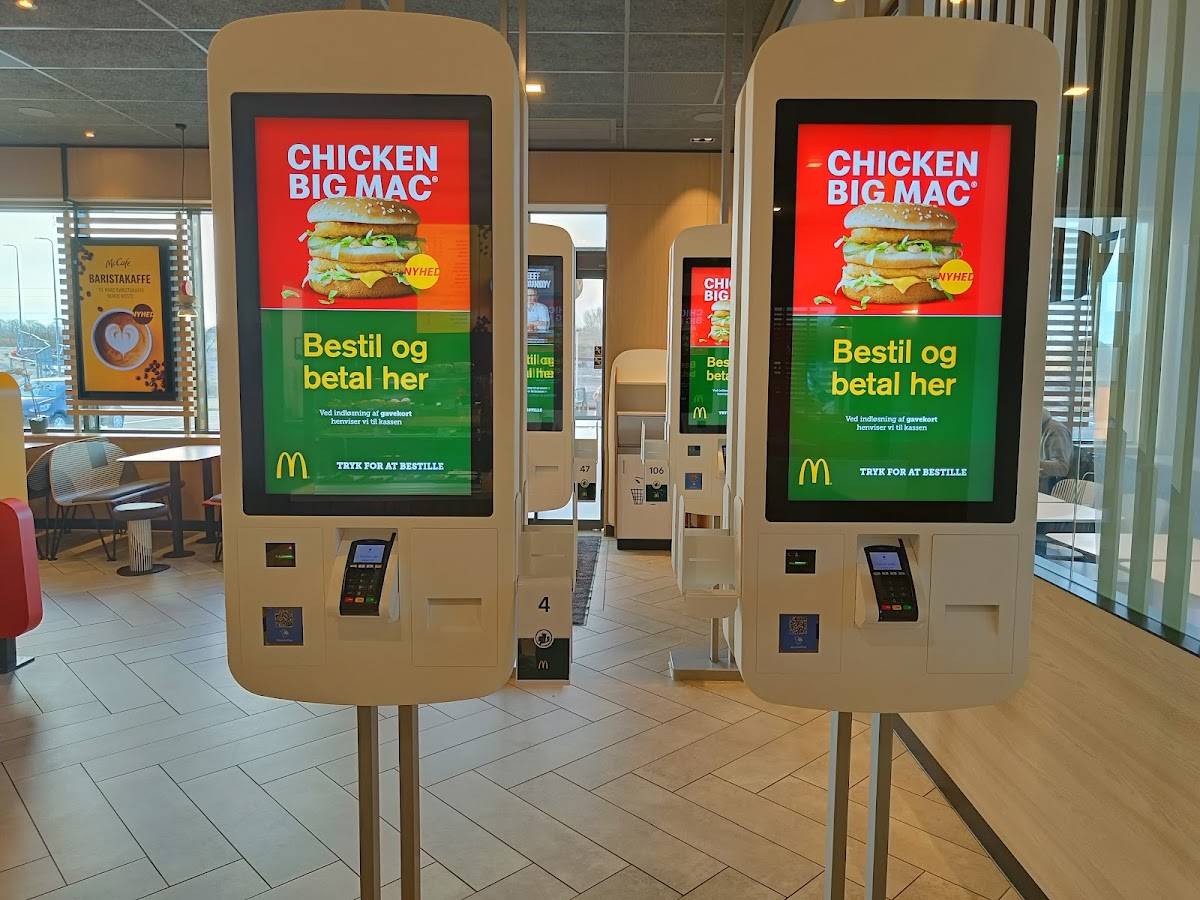 Menu au McDonald's Aarup restaurant, Aarup