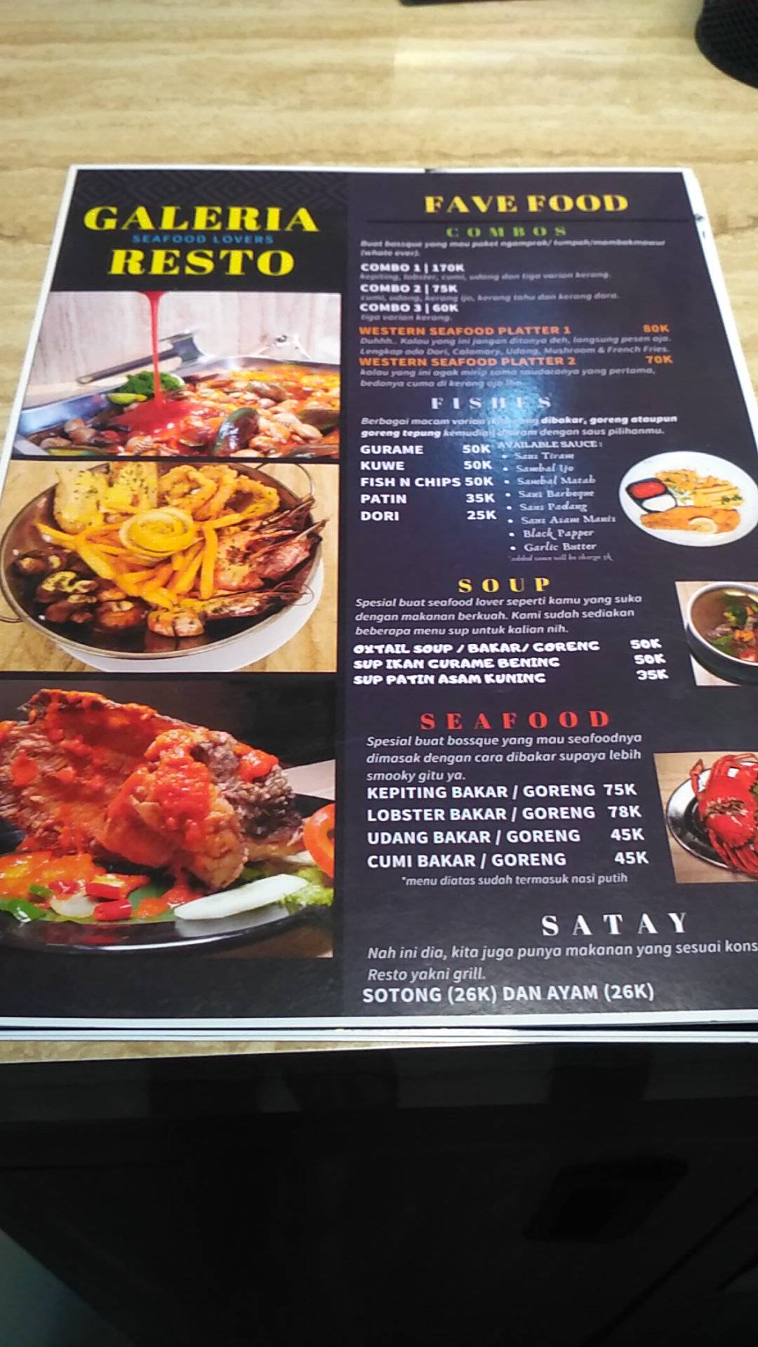 Menu at McDonald's Joglo restaurant, West Jakarta, Jl. Joglo Raya