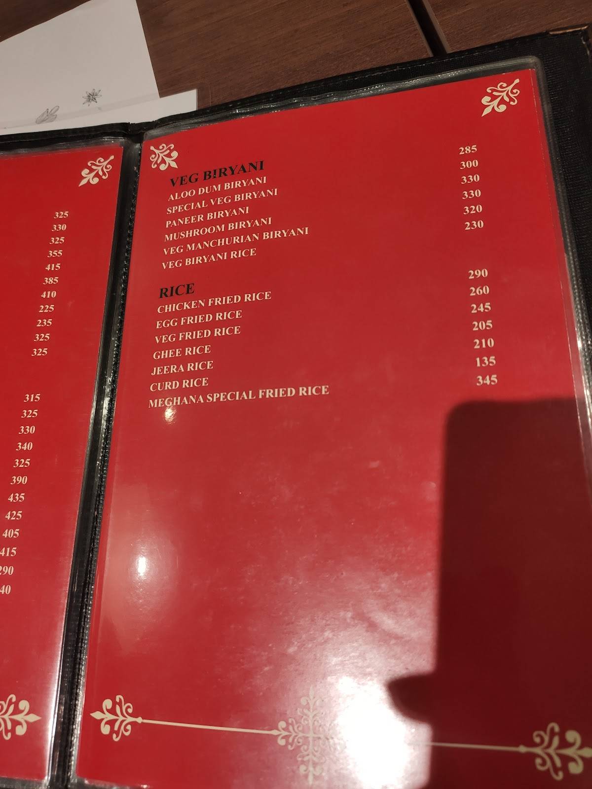 Menu at Meghana Foods Sarjapur Road, Bengaluru