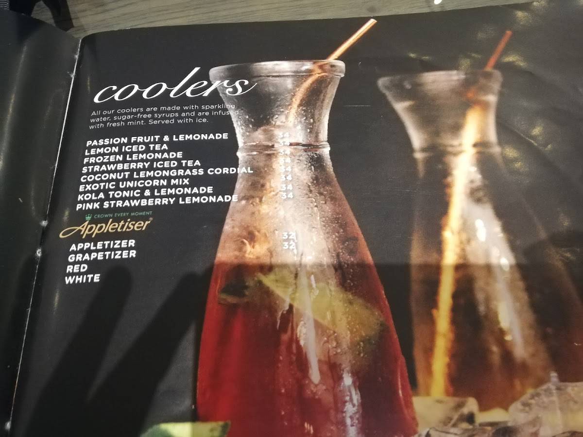 Menu at MiHa Melrose Arch restaurant, Johannesburg