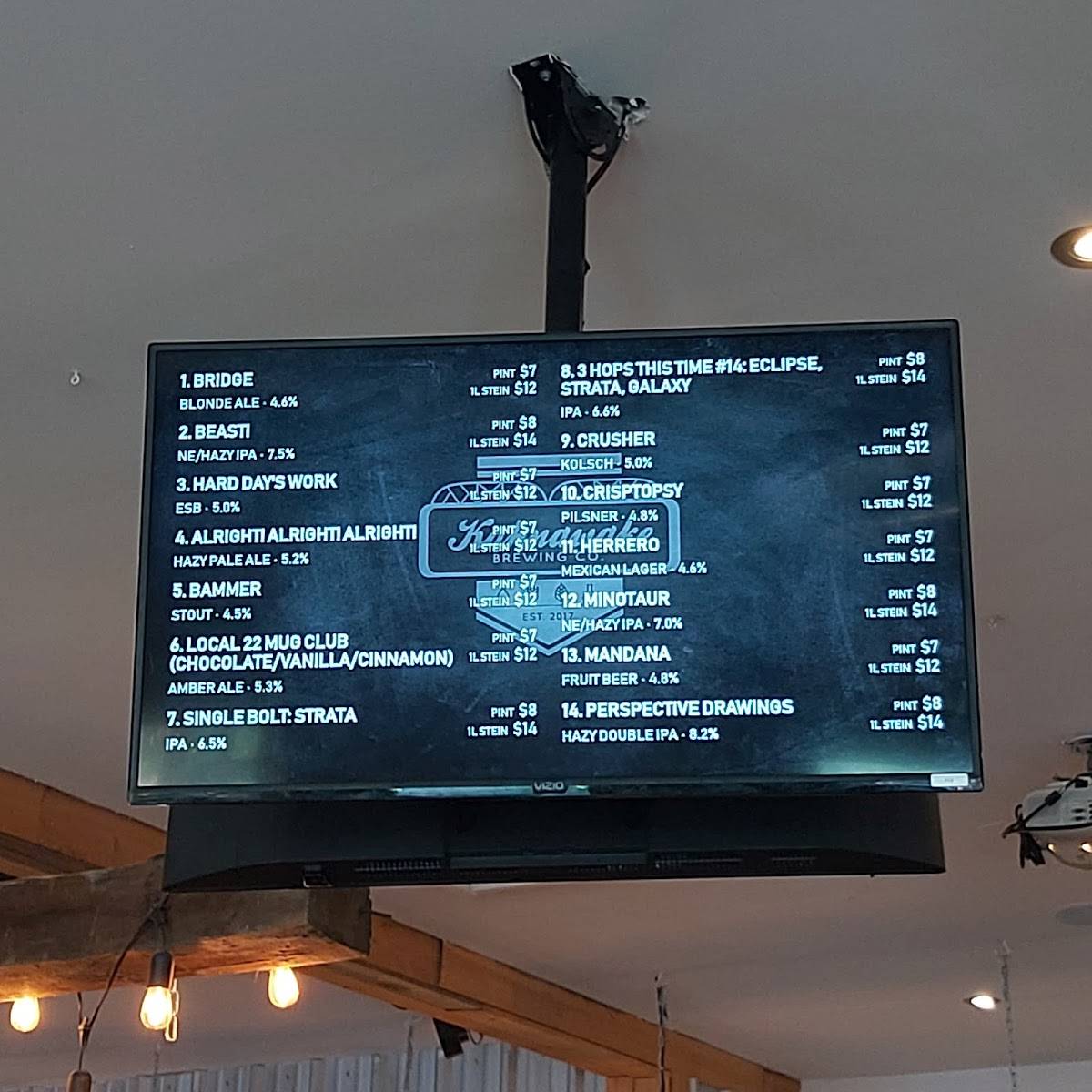 Menu au Kahnawake Brewing Co. - Microbrasserie & Pub, Kahnawake 14