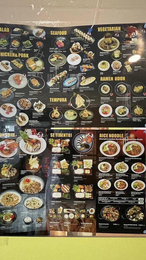 Menu at Midori Japanese Kitchen Sandy Bay restaurant, Sandy Bay
