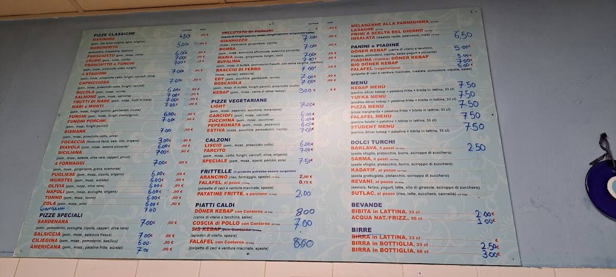 Menu au Mesopotamia Kebab-Pizza restaurant, Sesto San Giovanni, Via ...