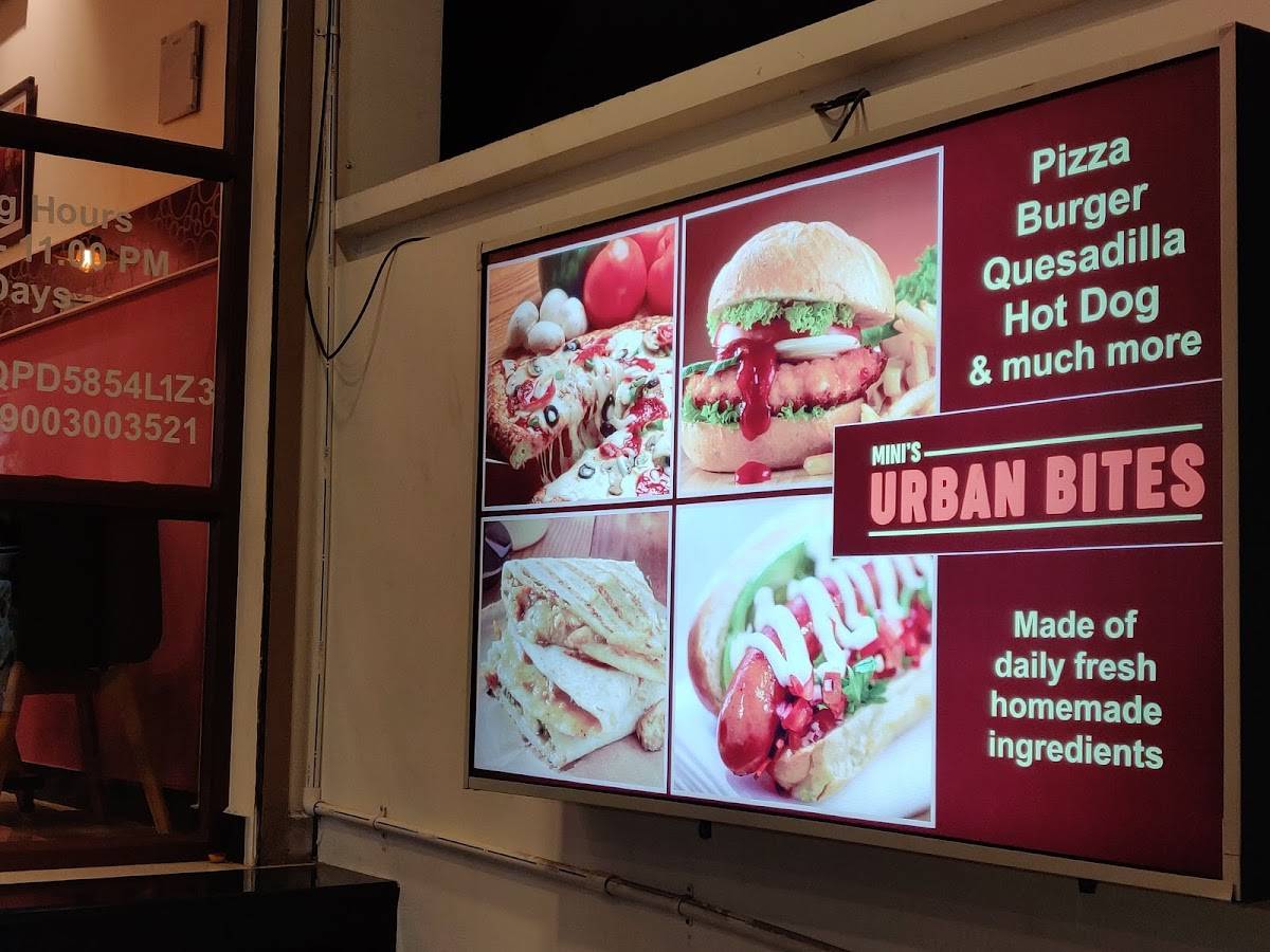 Menu at Mini's Urban Bites, Coimbatore