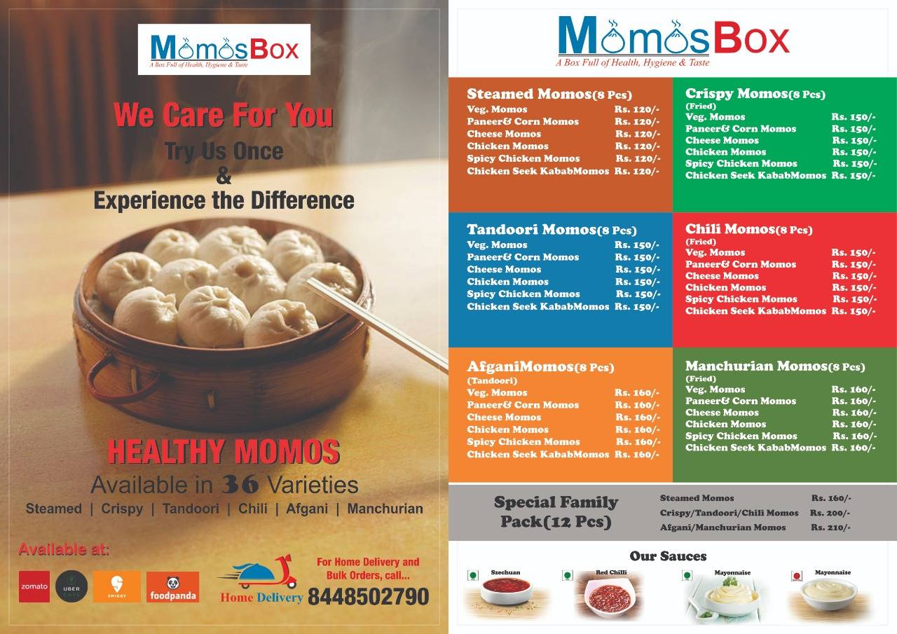 Menu at Momos Box, Noida, D-113