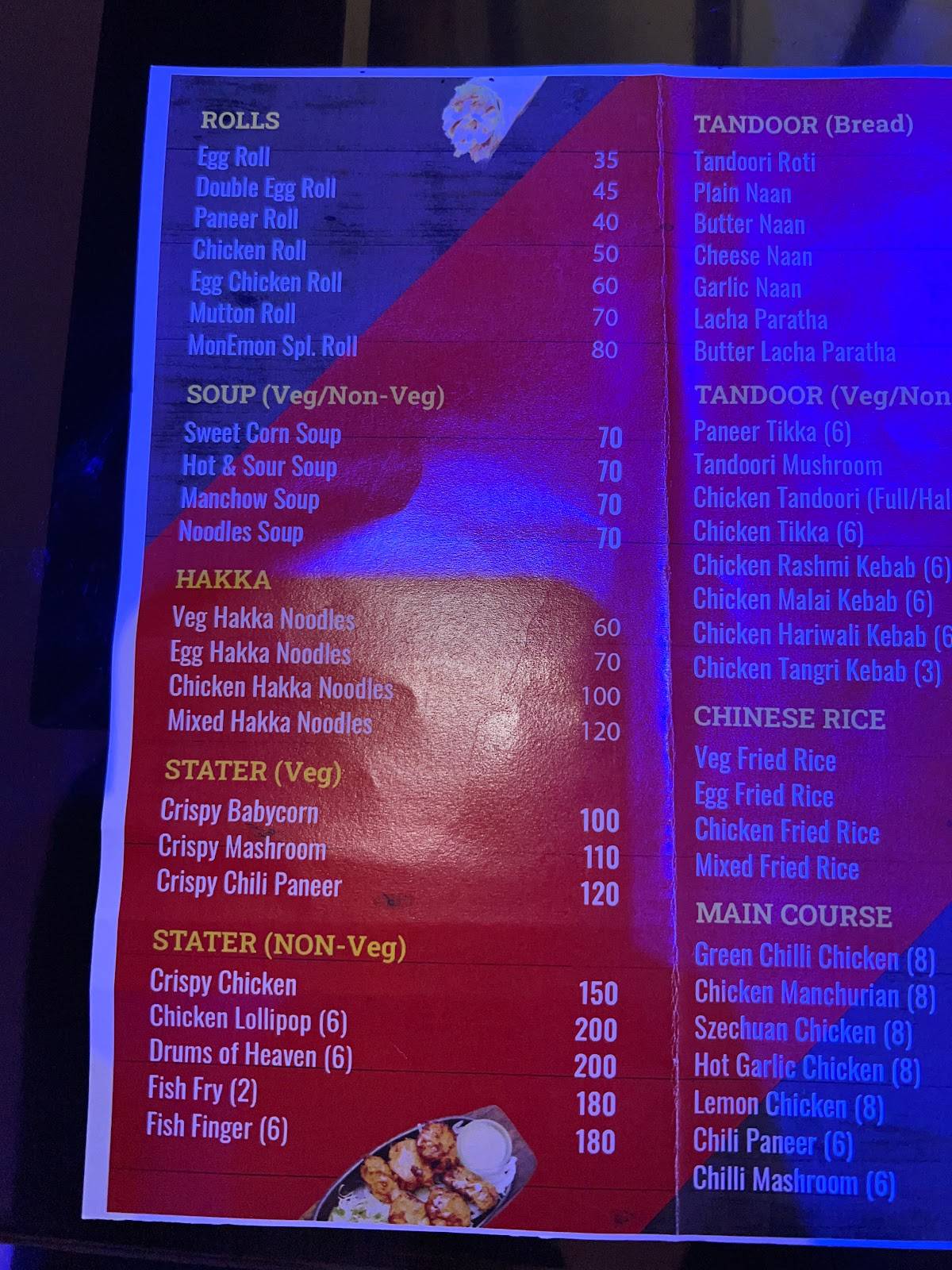Menu at MonEmon Cafe And Resto, Kolkata