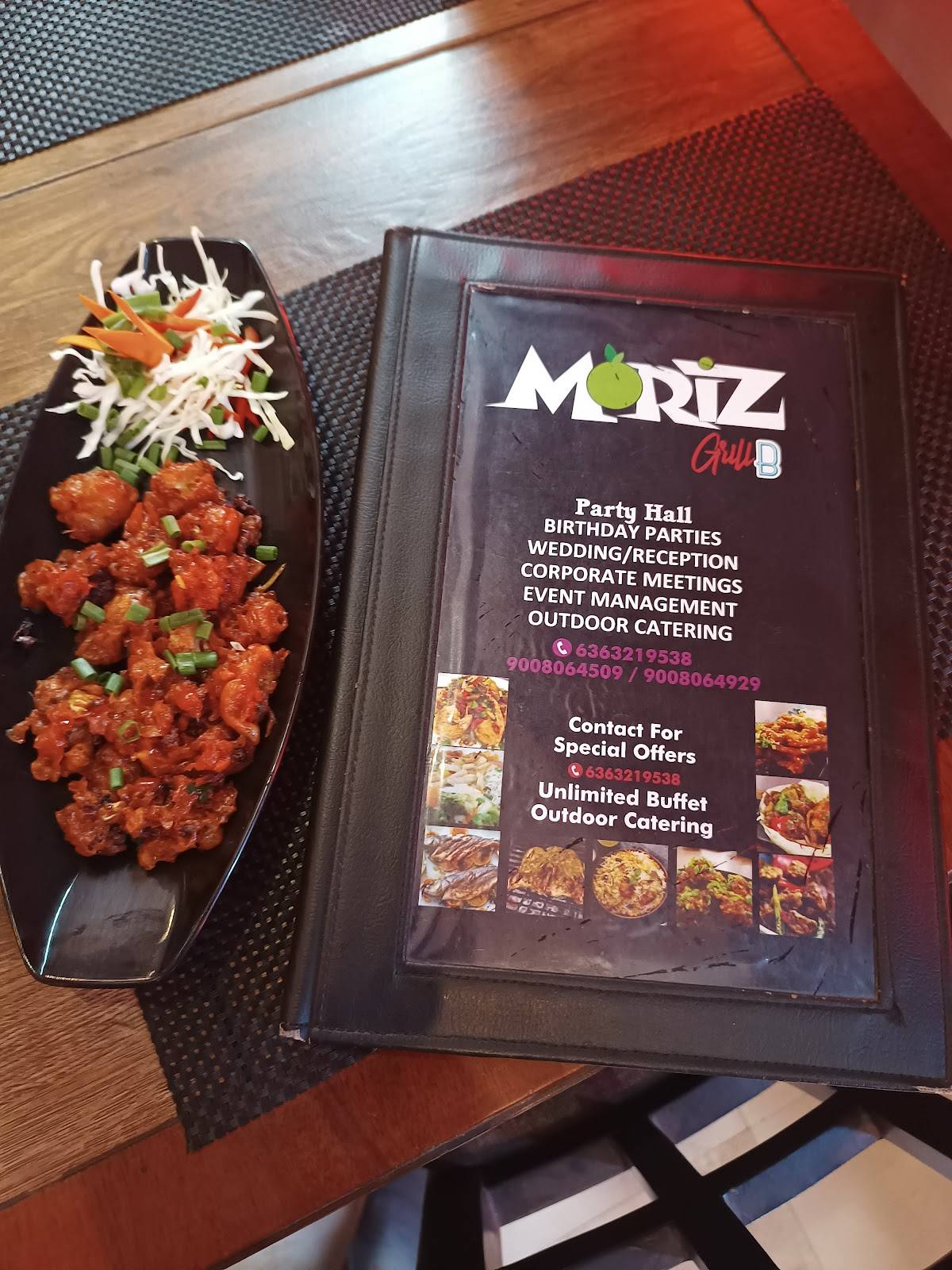 Menu at Moriz Restaurant, Bengaluru, Hennur Main Road