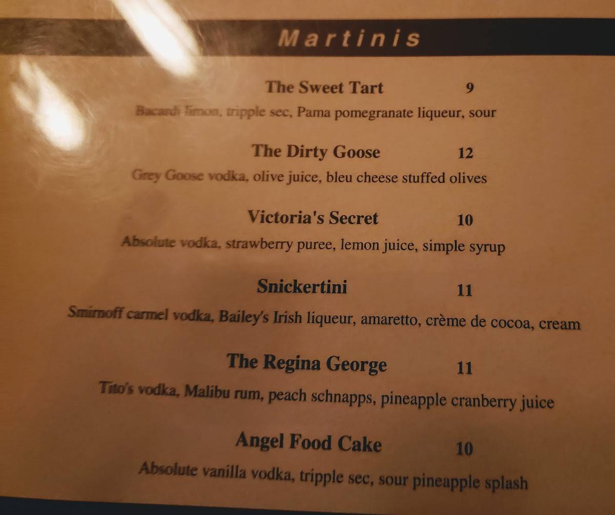 Menu at Mountain Jacks Steakhouse, Lafayette