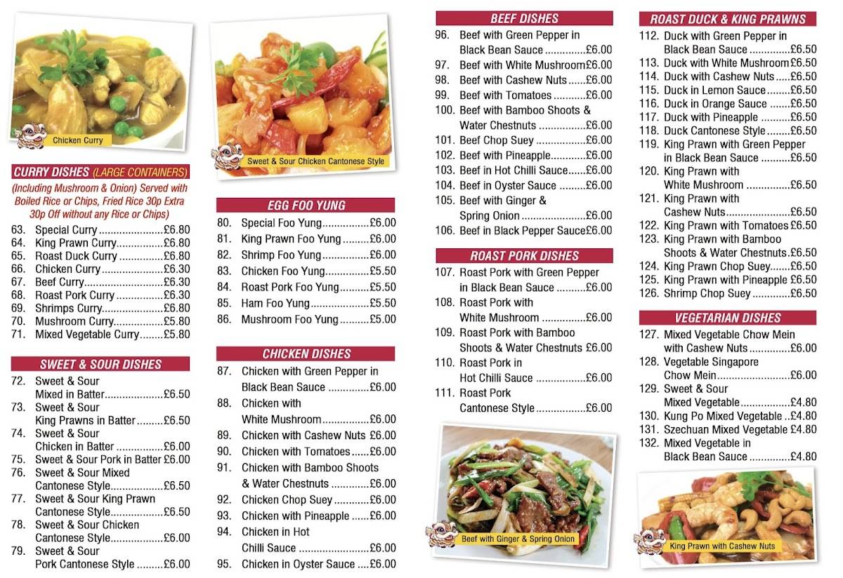 Menu at Mr Chef restaurant, Wolverhampton, 11 Blackhalve Ln