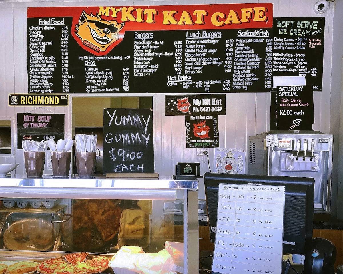 Menu at My Kit Kat Cafe & Pizza and Takeaway, East Devonport