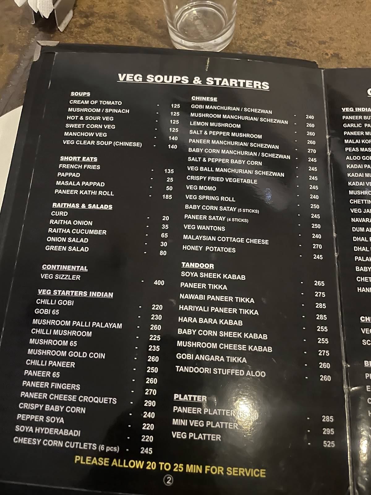 Menu at My Place, Coimbatore, New No. 744
