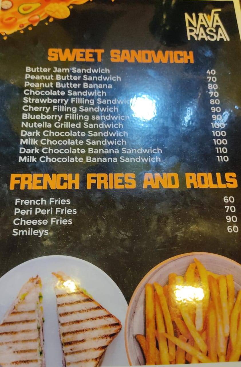 Menu at NAVARASA, Chennai, 117a