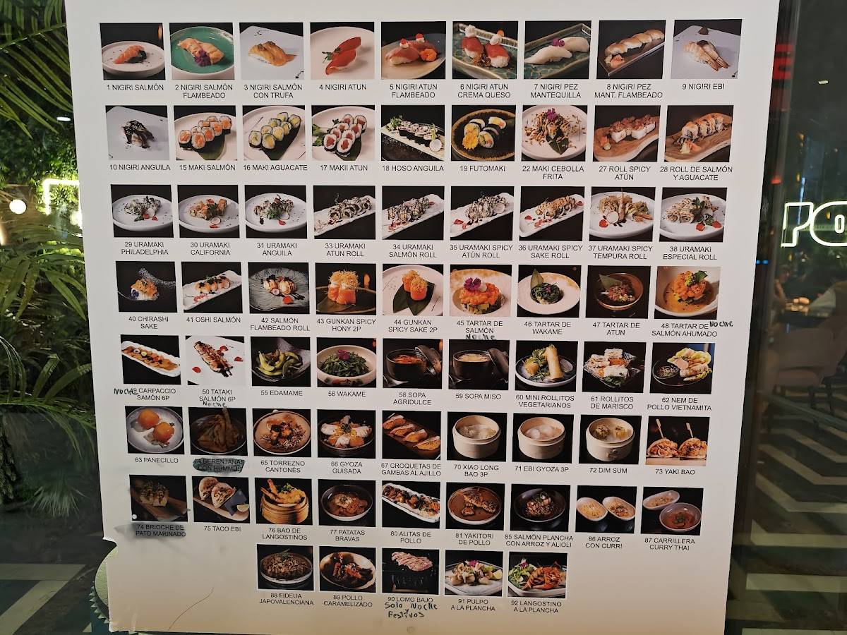 Carta de NOYA Restaurante, Leganés