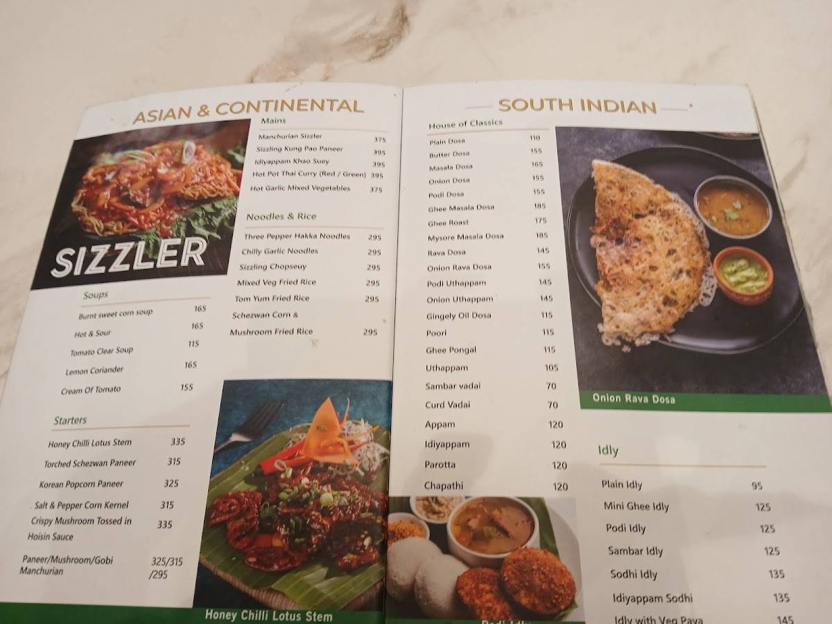 Menu at Namma Veedu Vasanta Bhavan Lulu Mall, Thiruvananthapuram, Lulu Mall