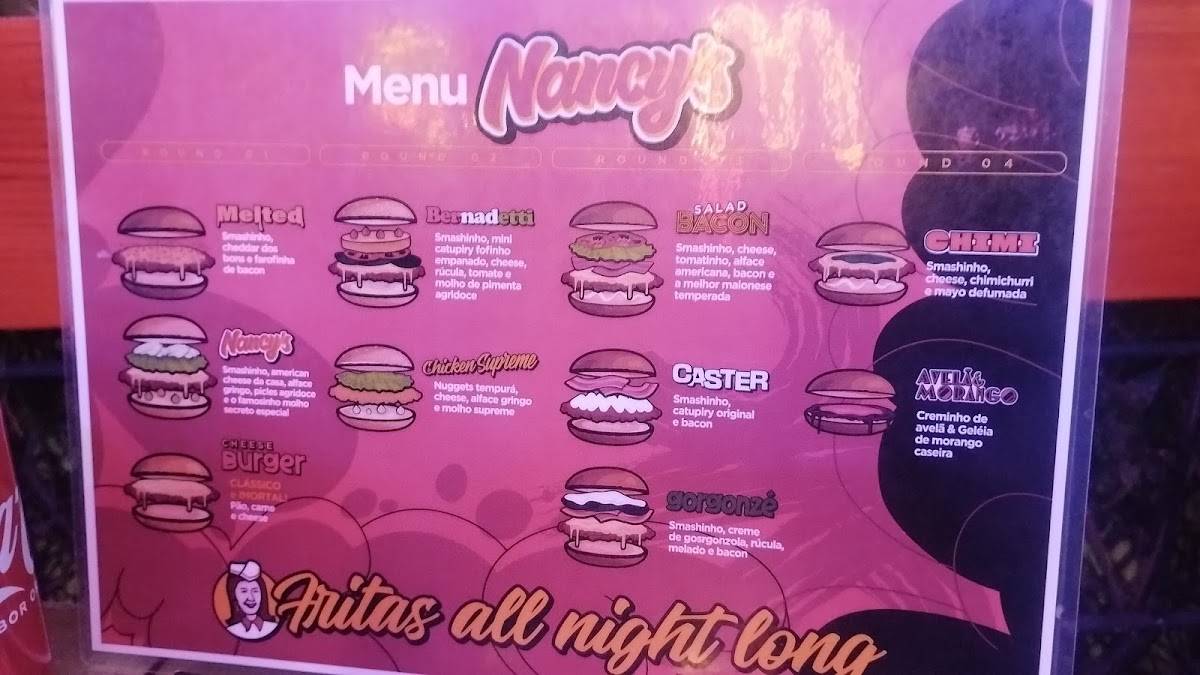 Menu em Nancy’s Smash Burger restaurante, Rio Claro