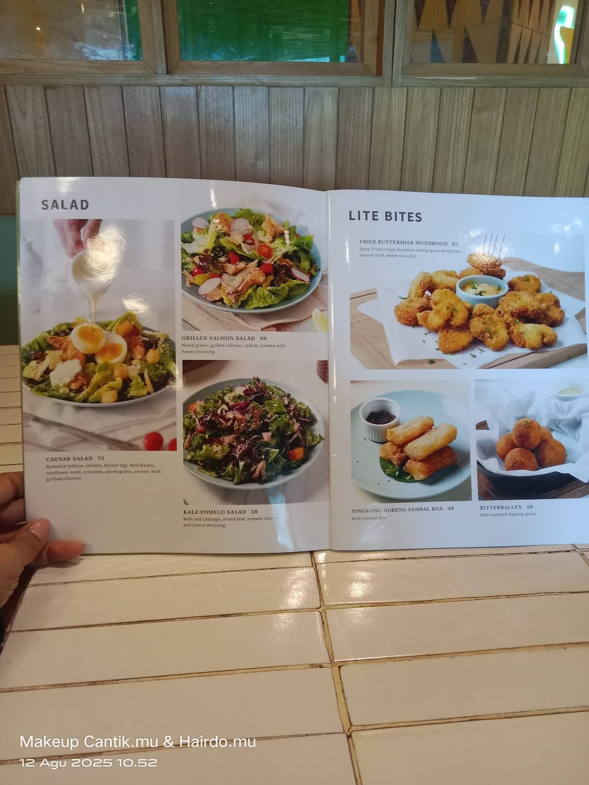 Menu at Nanny's Pavillon restaurant, South Jakarta, Jl. Raya Casablanca ...