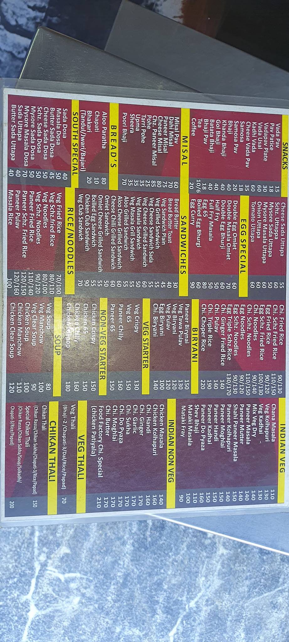 Menu at The Food Factory, Navi Mumbai