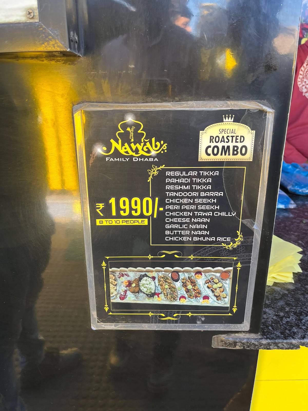 Menu at Nawab Family Dhaba, Vapi