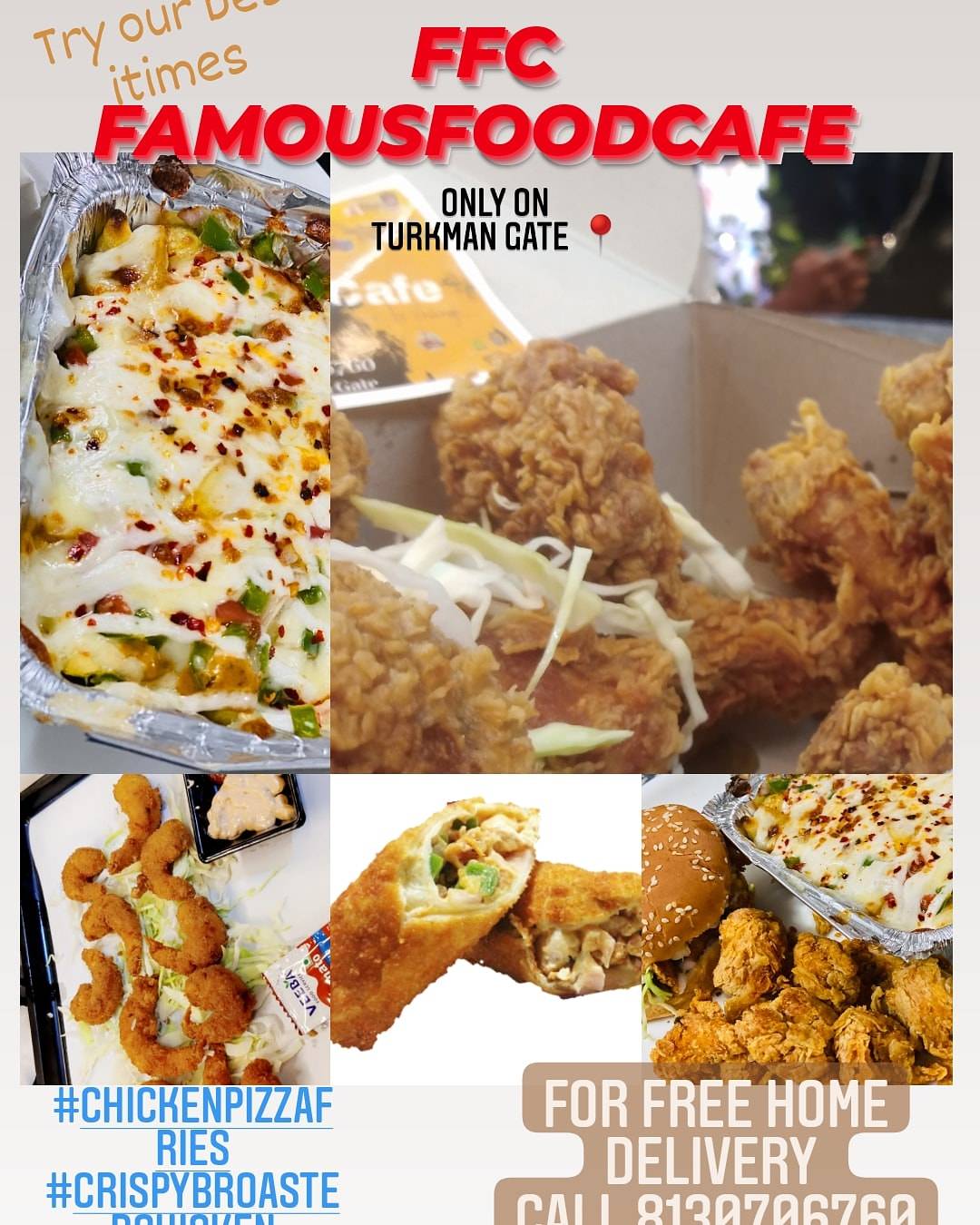 Menu at Famous Food Cafe, New Delhi
