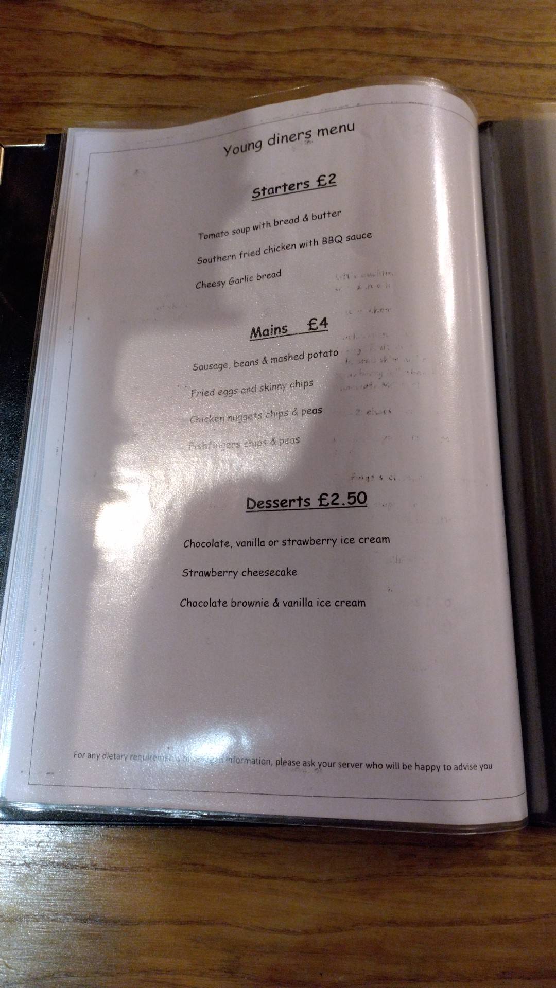 Menu at New Inn pub & bar, Cardiff, 75A Caerphilly Rd