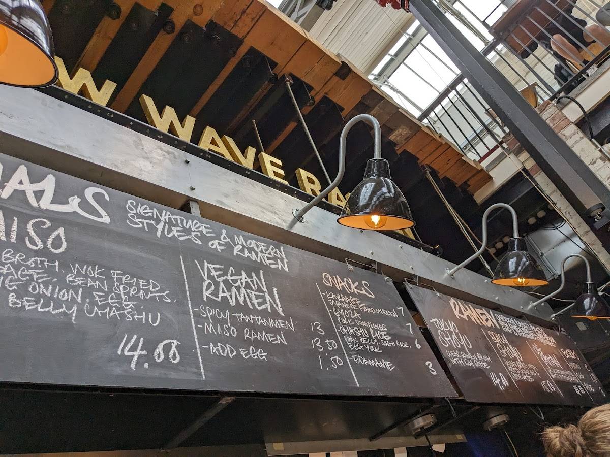Menu at New Wave Ramen - Mackie Mayor restaurant, Manchester