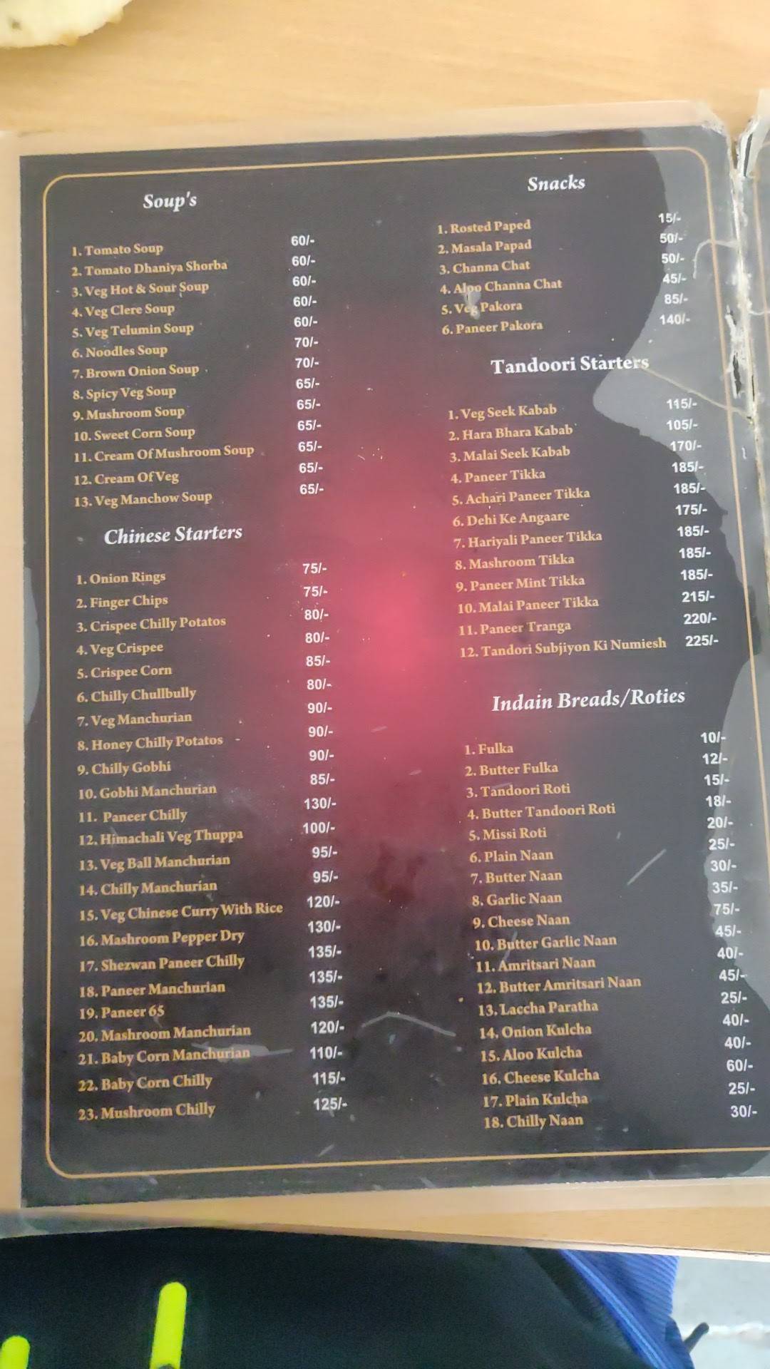 Menu at New mast punjabi, Bengaluru, 23